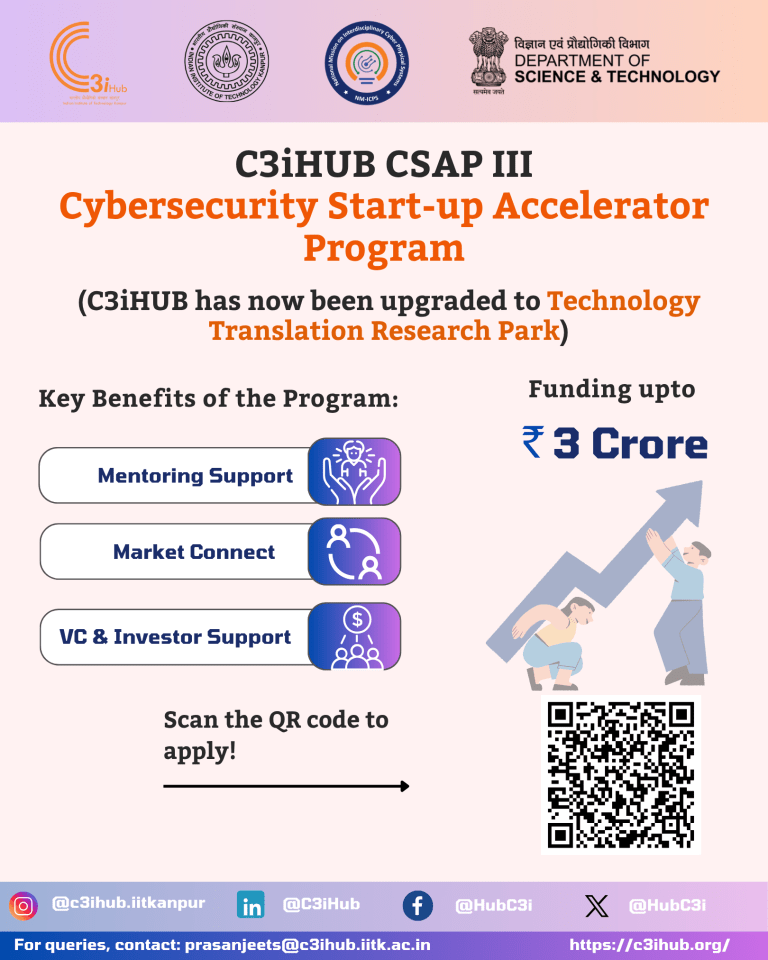 Applications Open for CSAP III: Join C3iHub’s Cybersecurity Startup ...